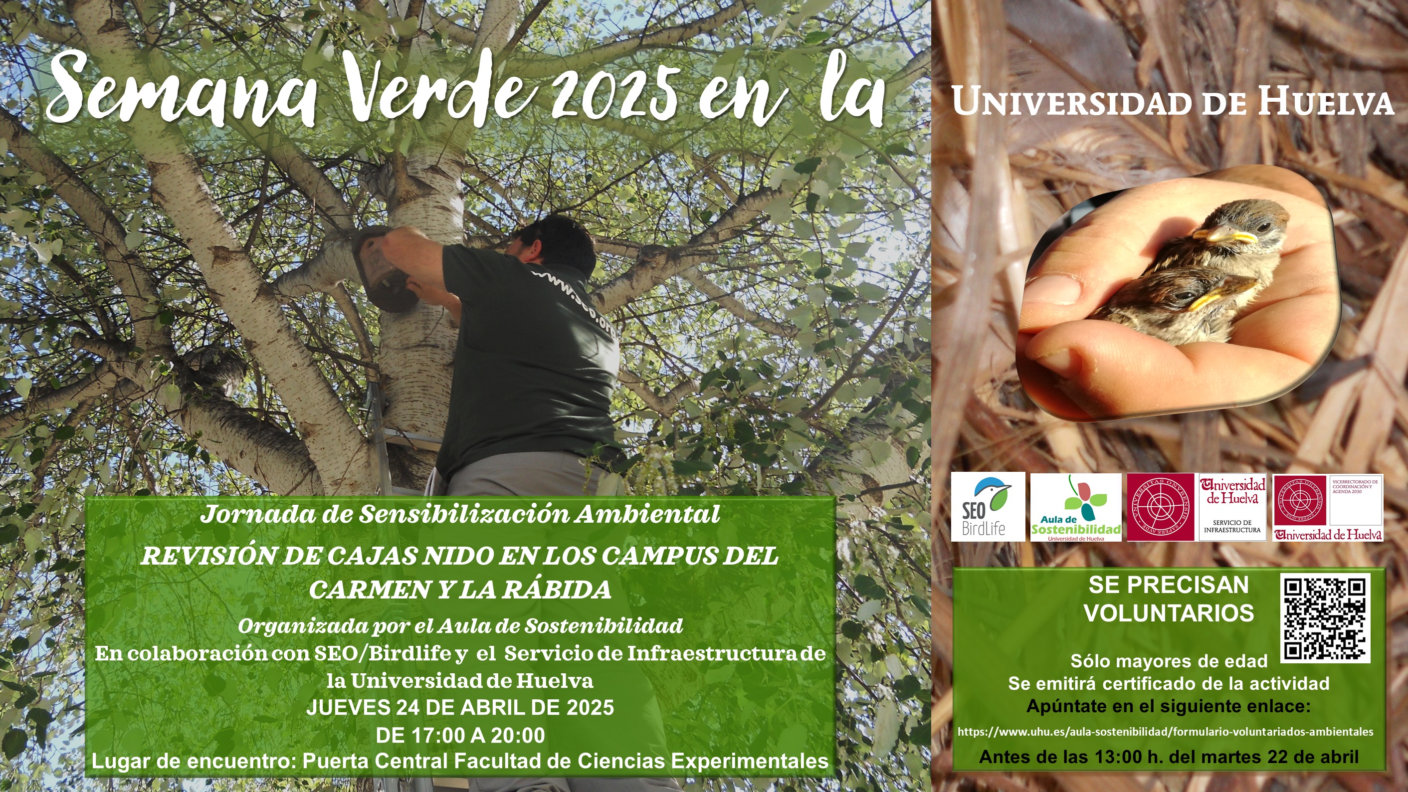 Jornada de Sensibilización Ambiental Revisión de Cajas nidos geolocalizadas en los Campus del ...